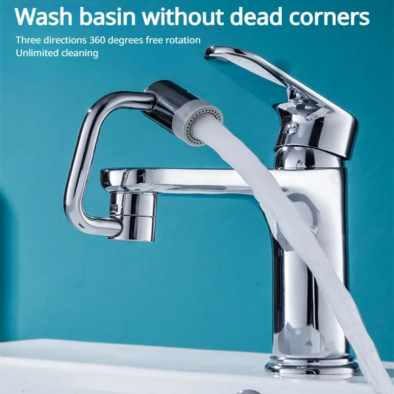 1080-degree-rotating-faucet-extender-metal-U-shaped-robotic-arm ...
