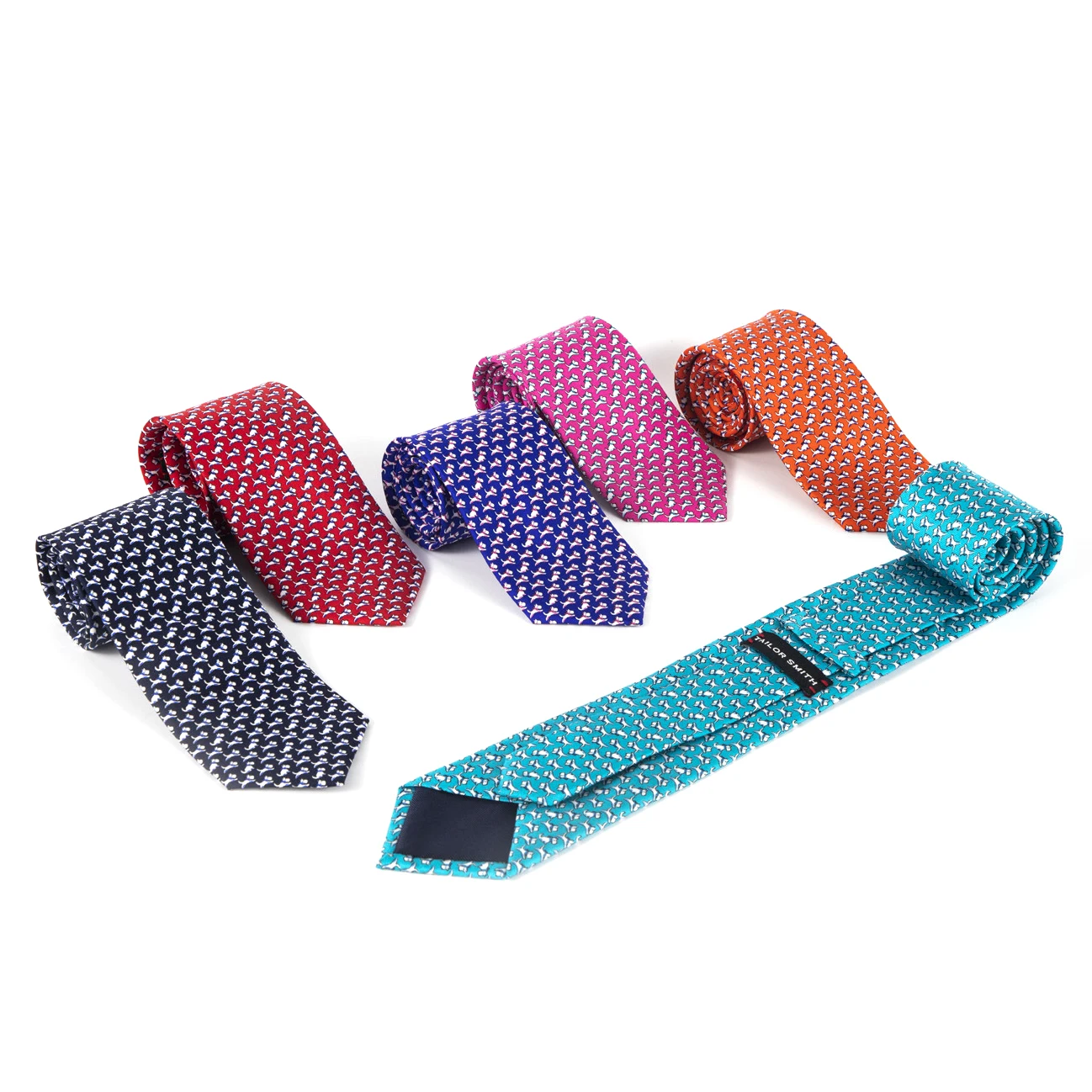 Free shipping Tailor Smith 100% Silk Ties For Men Handmade Necktie With ...