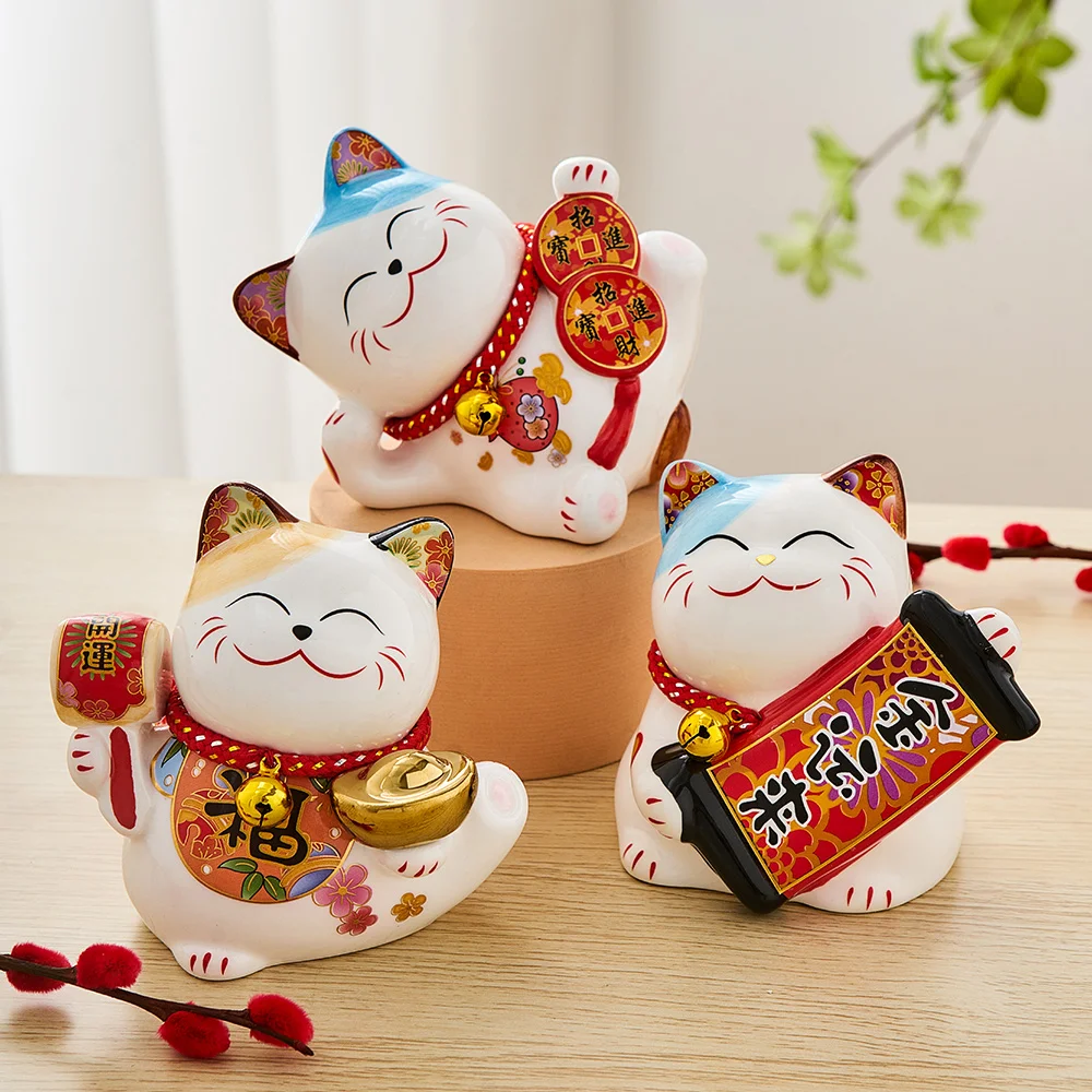 Creative-Home-Decoration-Lucky-Cat-Piggy-Bank-Room-Kawaii-Decor-Desk ...
