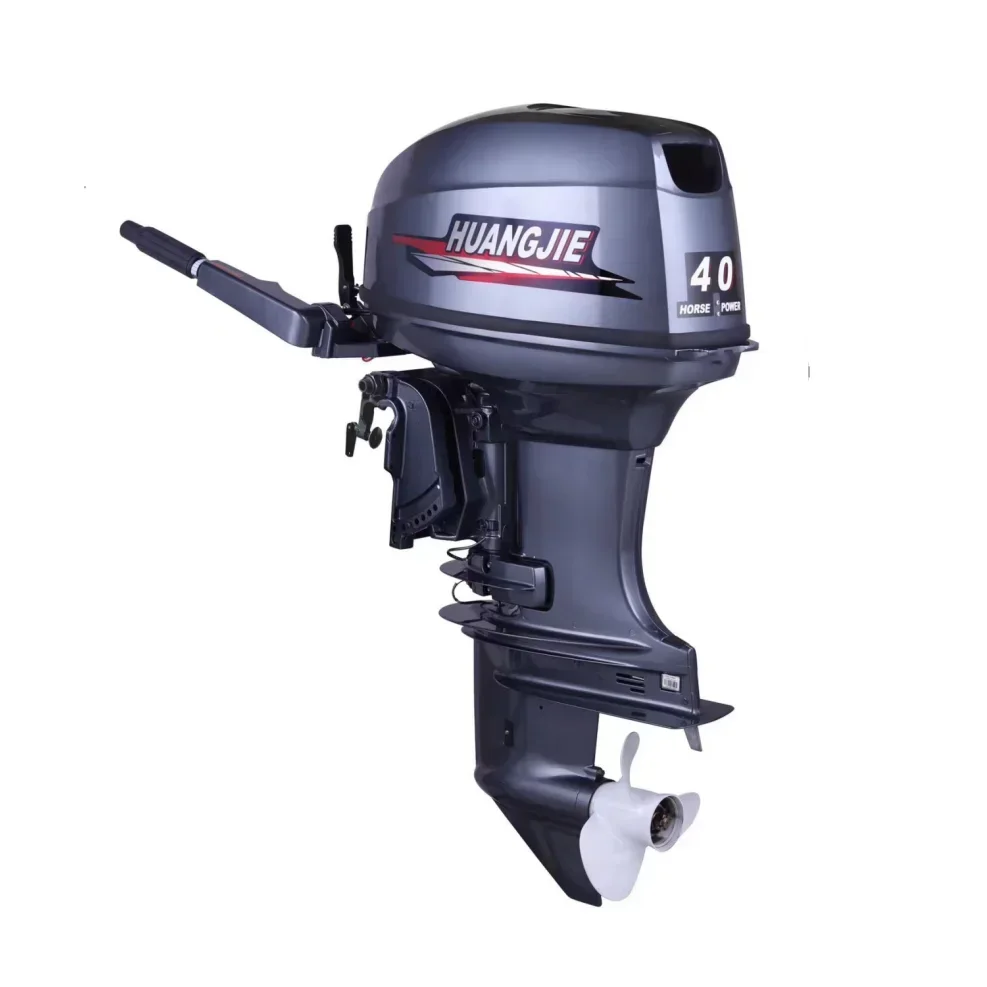 Short Shaft 40hp 2 Stroke Gasoline Boat Engine Ship 703cc Outboard ...