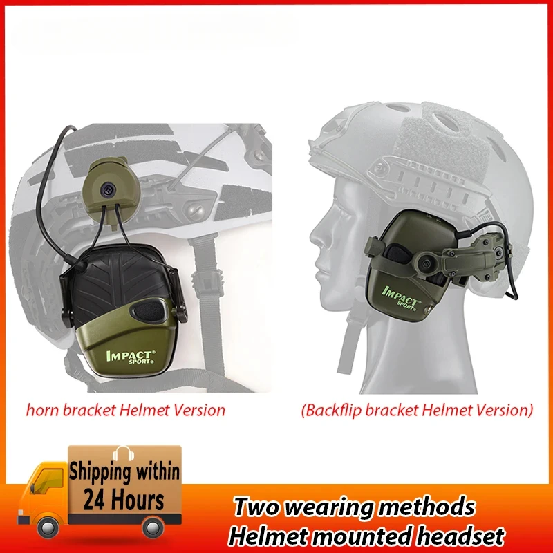 Two-wearing-methods-Tactical-Helmet-Headphones-Military-Helmet-Earmuff ...