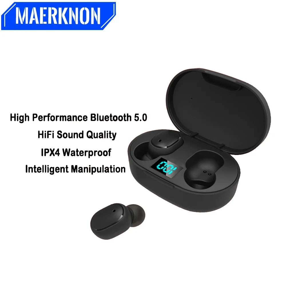 E6S TWS Fone Wireless Earphones Bluetooth Headphones LED Display ...