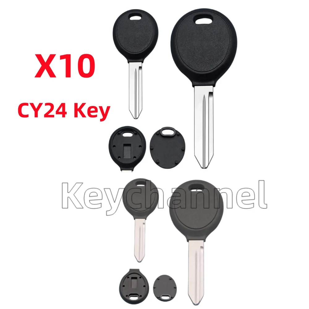 10pcs-lot-Car-Key-Shell-Transponder-Key-CY24-Blade-Key-Spare-Chip-Key ...