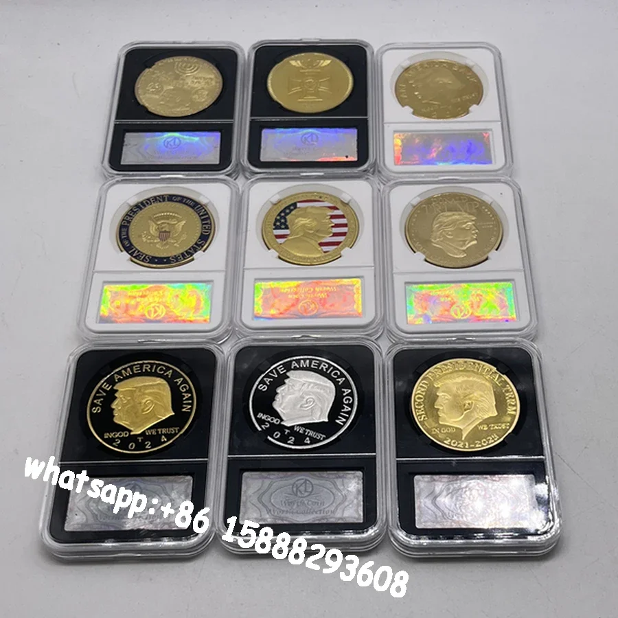 Moneda-chapada-en-oro-y-plata-de-Donald-Trump-insignia-conmemorativa ...