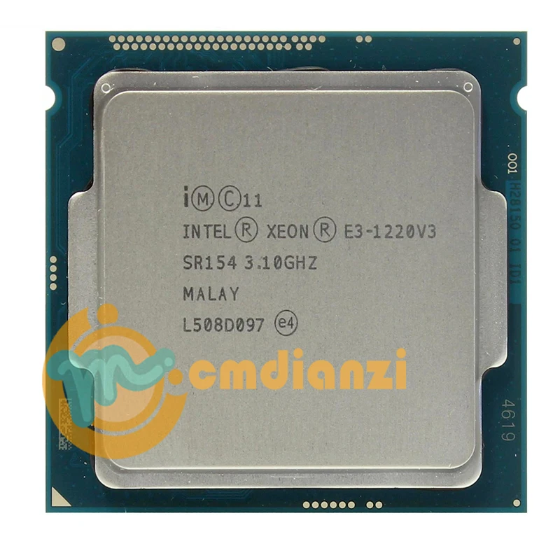 Intel xeon E3 1220 v3 e3 1220v3 e3 1220 v3 3.1 ghz quad core quad ...