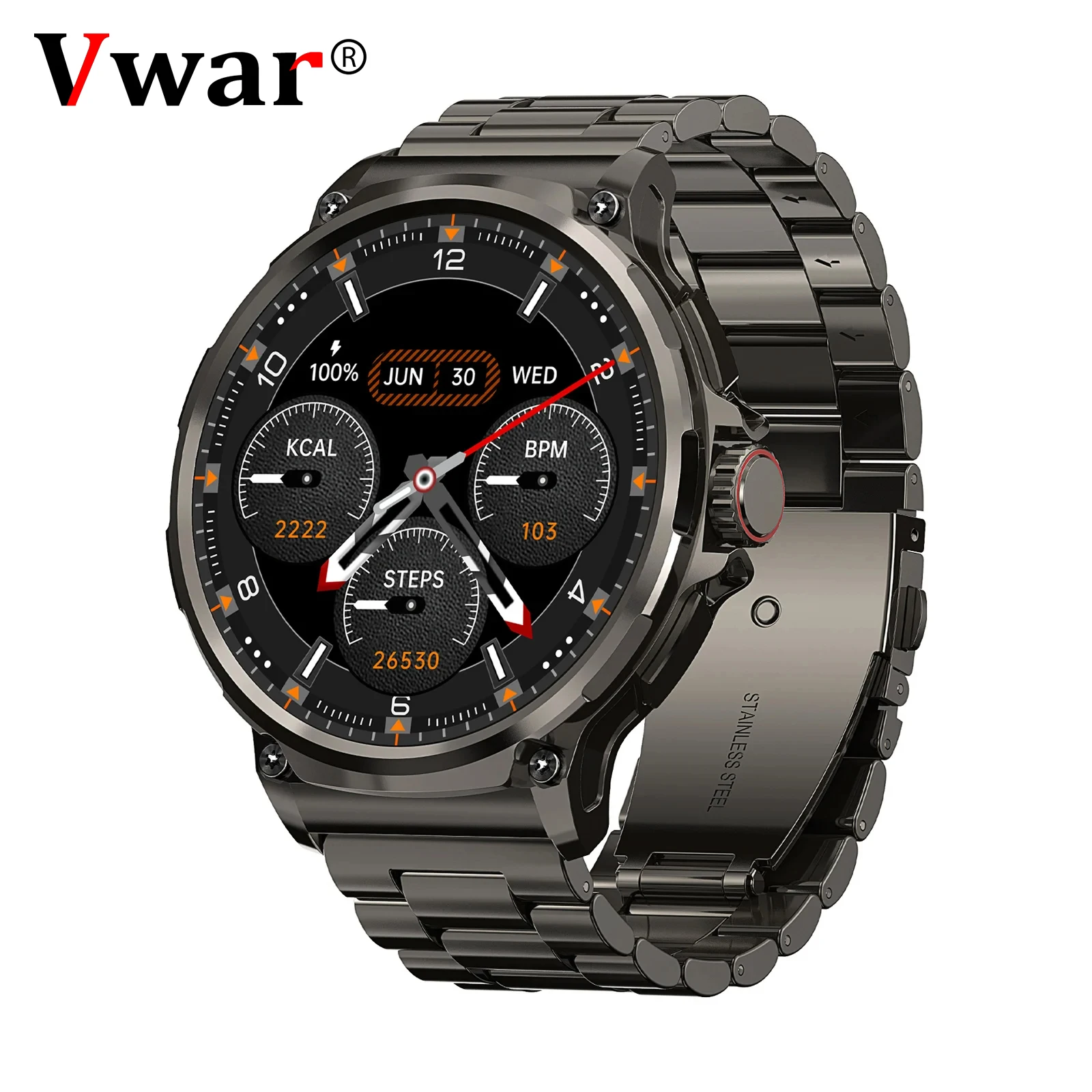 Vwar-reloj-inteligente-Power-para-hombre-accesorio-de-pulsera-resistente-al-agua-IP68-con ...