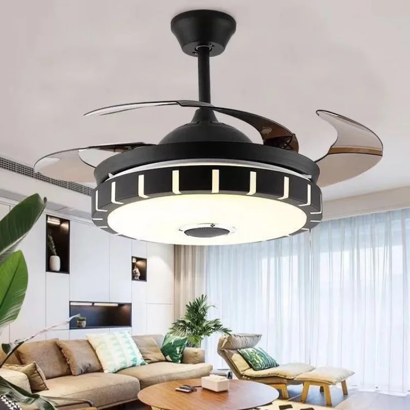 Frequency-Conversion-Fan-Lamp-Invisible-Ceiling-Fan-Lights-Dining-Room ...