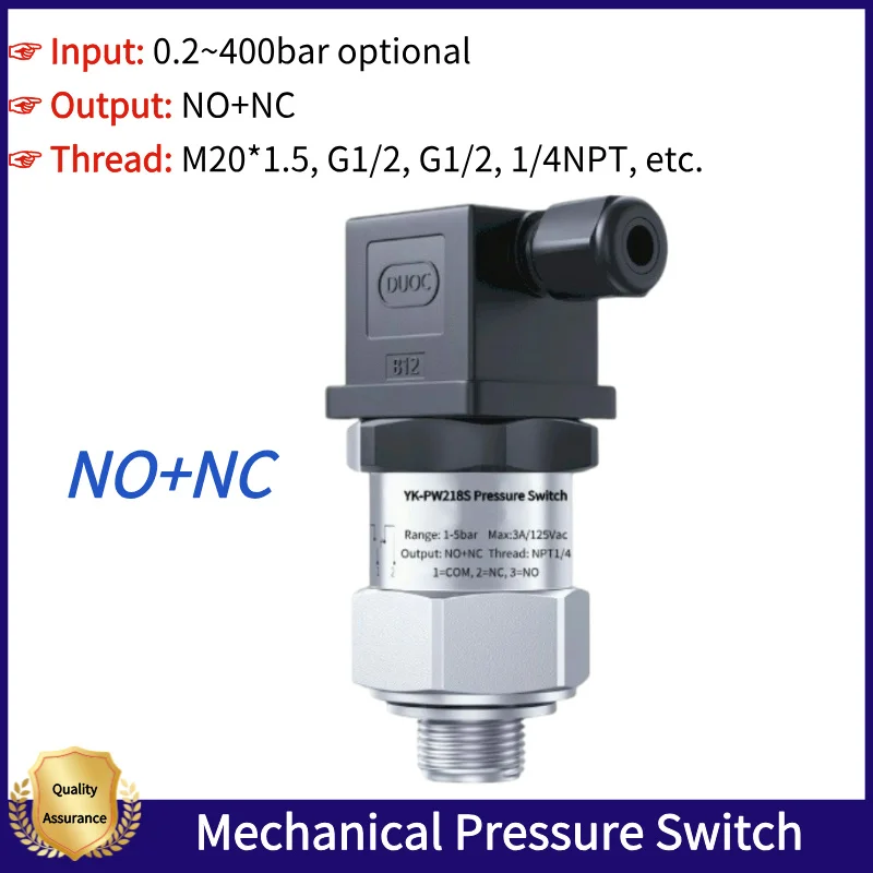 Pressure-Piston-Diaphragm-Type-Controller-Pressure-Switch-NO-NC-Output ...