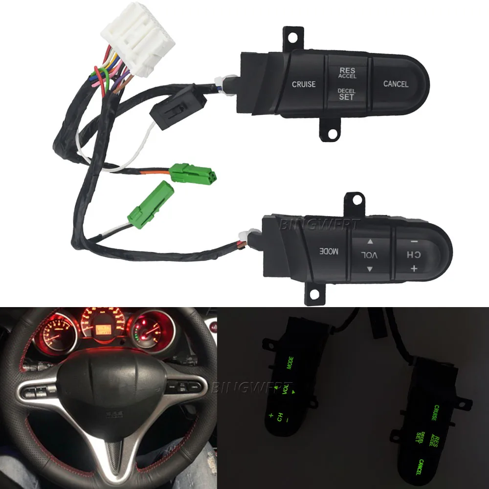 Brandnew-High-Quality-Steering-Wheel-Switches-Button-For-Honda-08-13 ...