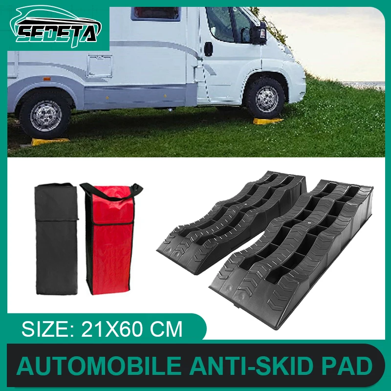 21X60CM-Car-Brake-Ramp-Wheelchair-Limit-Ramp-Mat-Pad-RV-Parking-Device ...