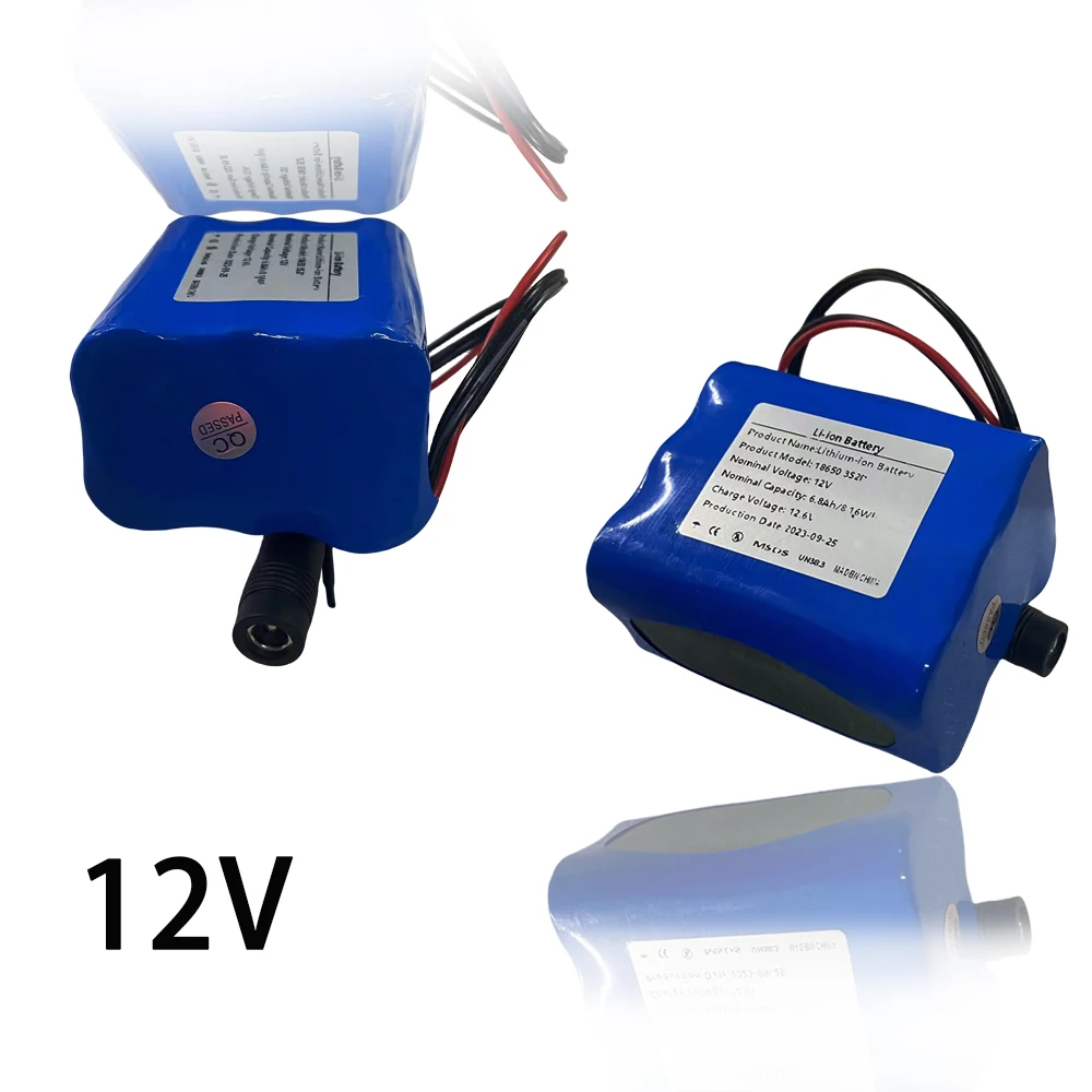 Wholesale Custom 3S2P 12V 6800mah Battery 18650 Li-Ion 12.6V Batteries ...