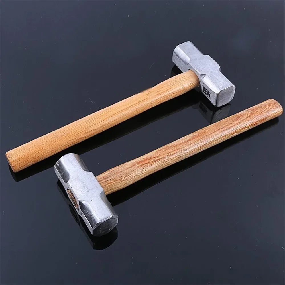 4P-6P-8P-Wooden-Handle-Sledge-Hammer-Forged-Steel-Octagon-Nail-Hammer ...