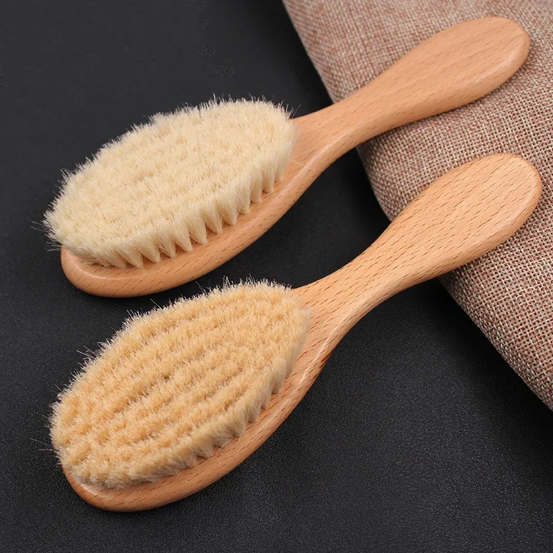 Natural Boar Bristle Men's Shaving Brush Portable Barber Natural Beard ...