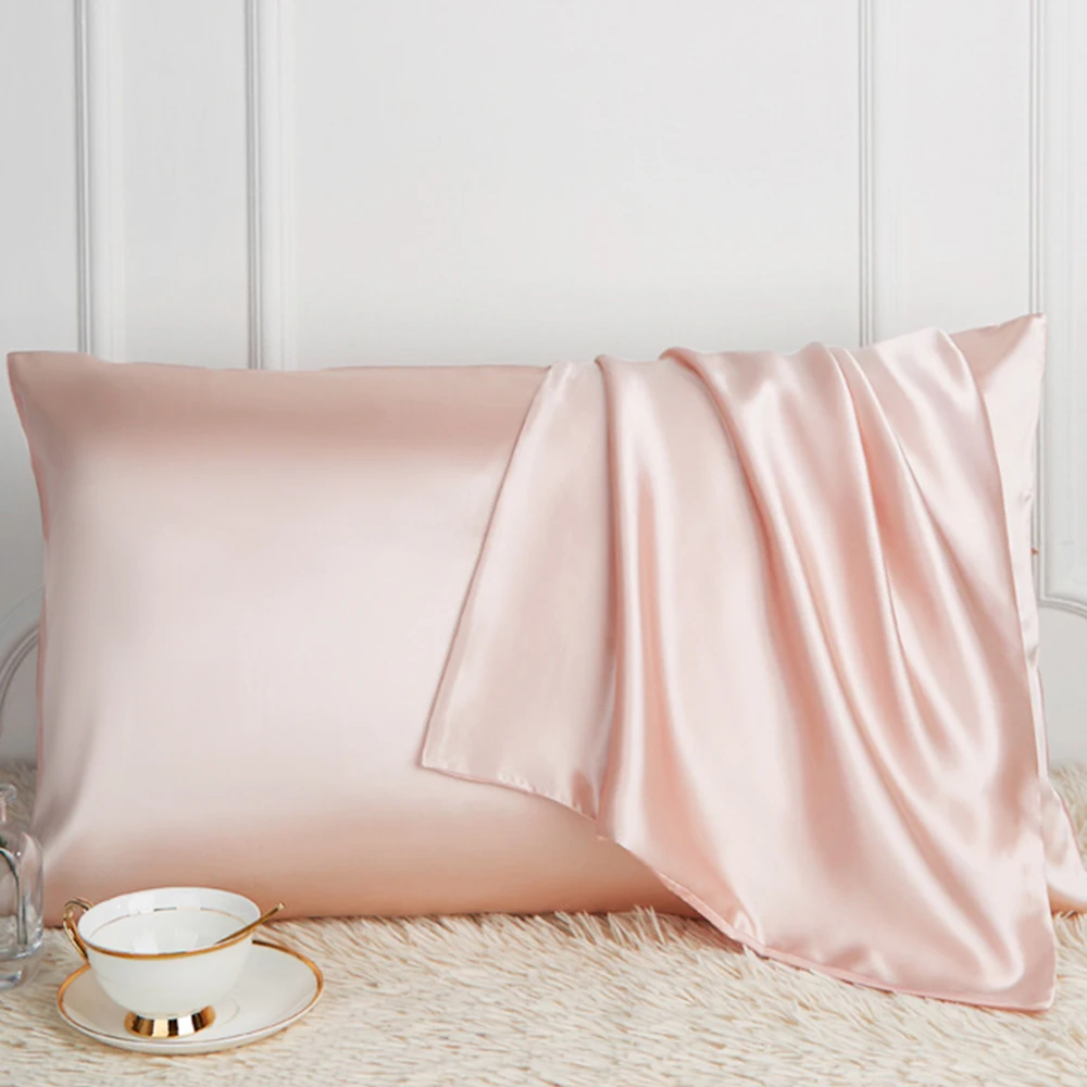 100-Pure-Real-Silk-Pillowcase-Two-Sides-Natural-Mulberry-Silk-Pillow ...