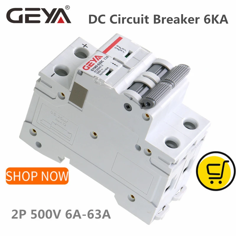 Din Rail Circuit Breaker Mini | Circuit Breaker 2a Din Rail - Din Rail Dc Mcb 6ka 2p - Aliexpress