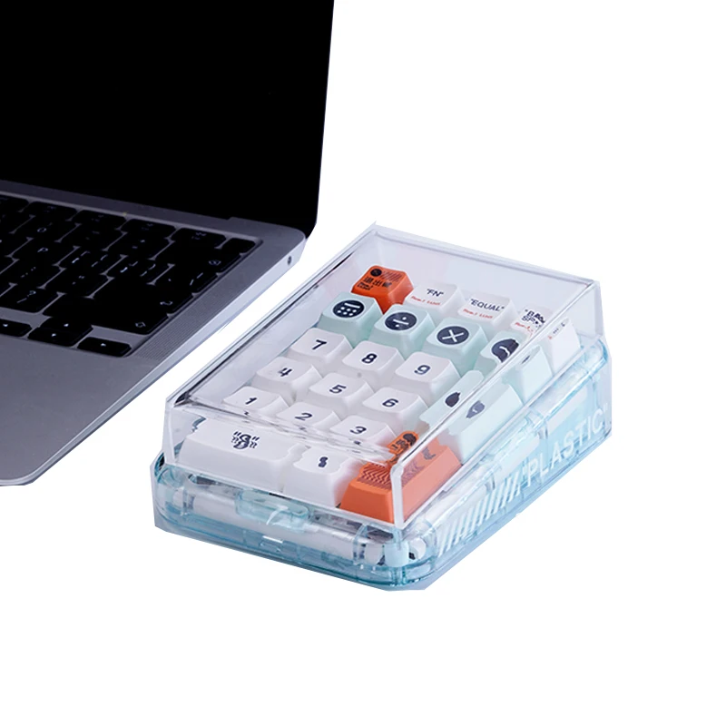 Full Hot Curved 17 Keys 21 Keys Mechanical Keyboard Non-glue Clear ...