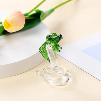 Crystal Snake Figurine Glass Snakes animals Carved Healing Crystal ...