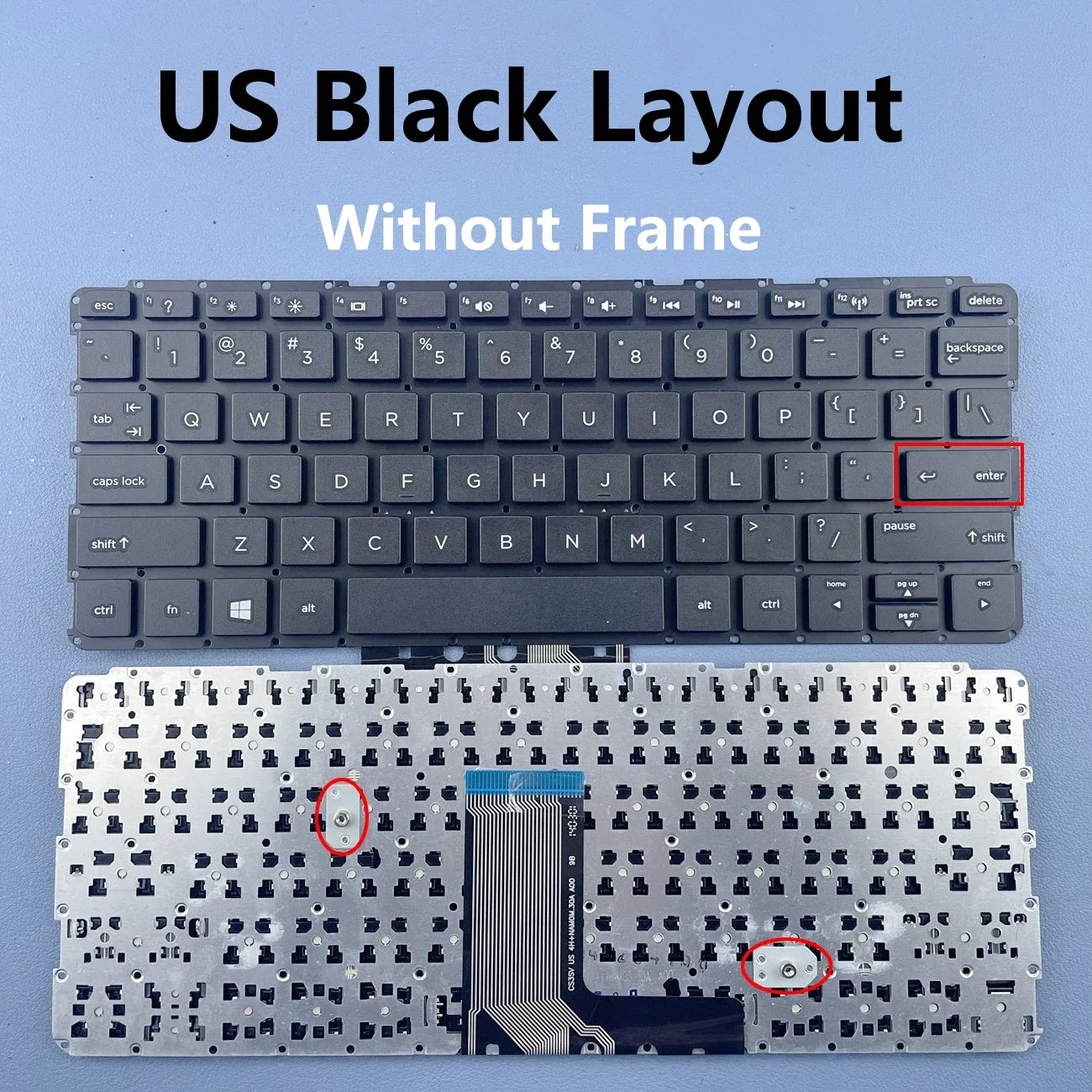 US Keyboard for HP Pavilion 11 11-E TouchSmart 11 TS11 US English ...