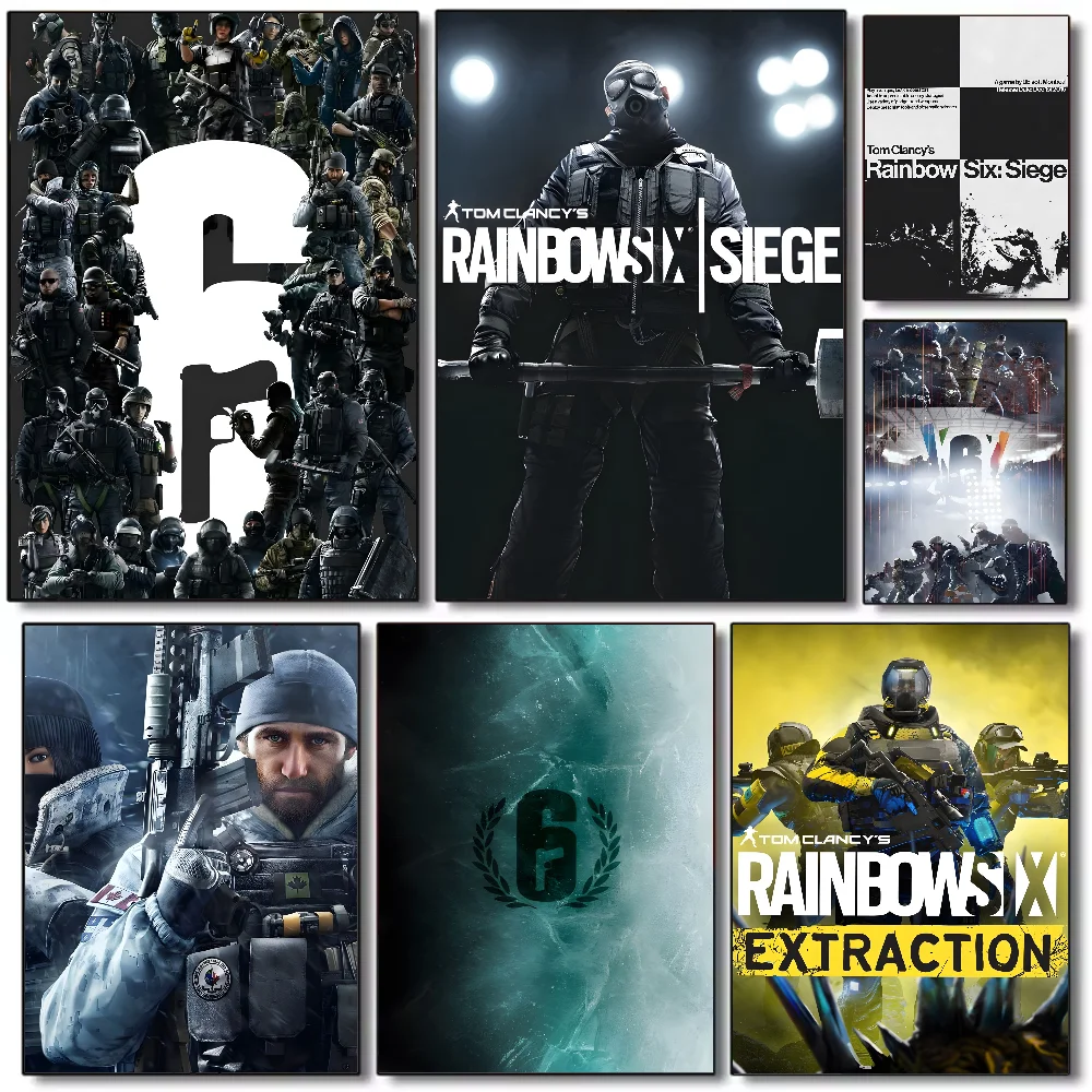 Tom C-Clancys R-Rainbow Six Siege Game Poster HD art sticky wall ...