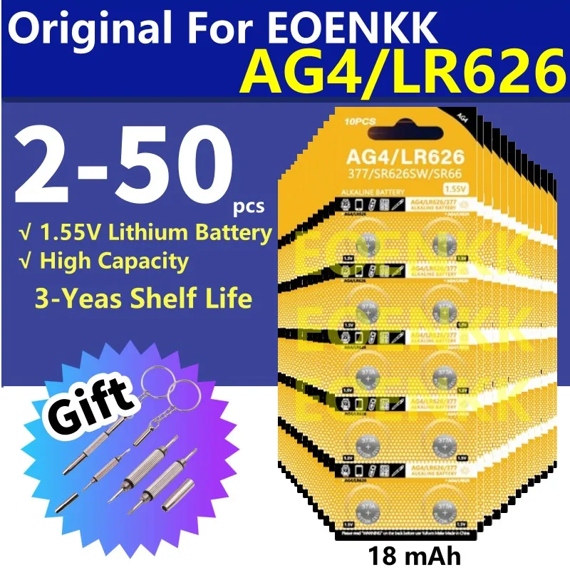 2-50PCS-AG4-Button-Batteries-377-SR626SW-SR626-177-376-626A-LR66-LR626 ...