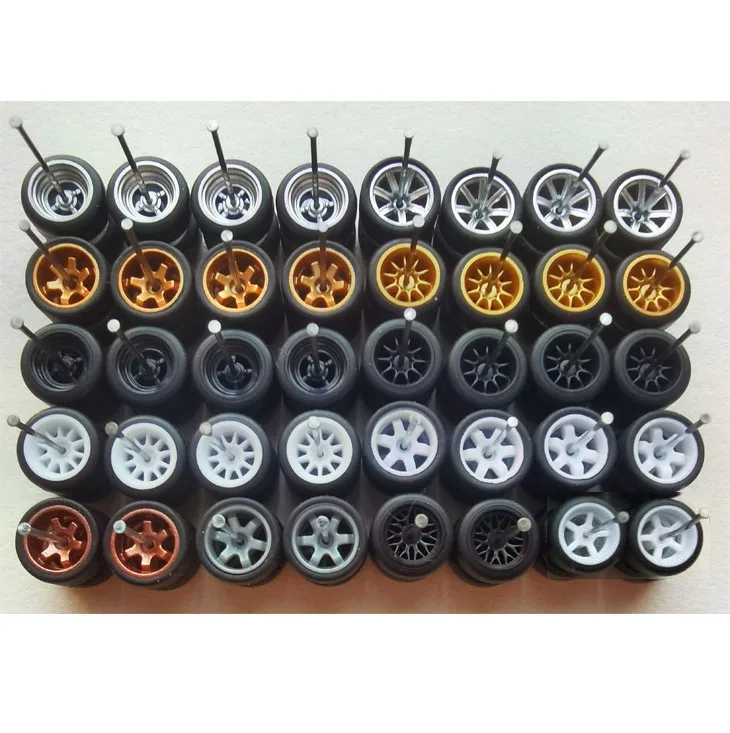 80PCS-for-20-cars-1-64-Alloy-Car-Wheels-with-Tires-for-Hot-Wheel ...