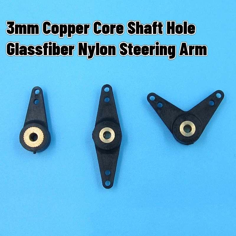 RC-Boat-Rudder-Accessories-Copper-Core-Nylon-Steering-Arm-with-3mm ...