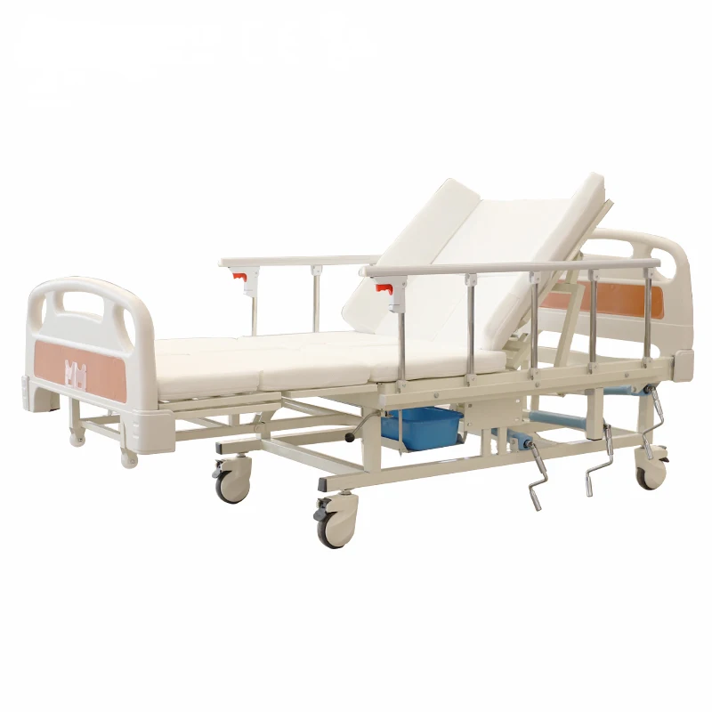 Manufacturer-multi-five-function-4-wheel-medical-bed-manual-hospital ...