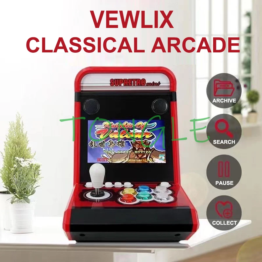 3D Pandora 4263 In 1 Classical Arcade Stick 1 Player 7 Inch Super Mini ...
