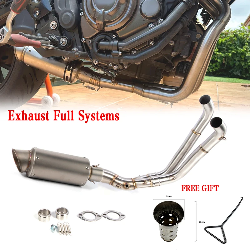 51mm-Motorcycle-Exhaust-Full-Systems-Muffler-Pitbike-Modified-Front ...
