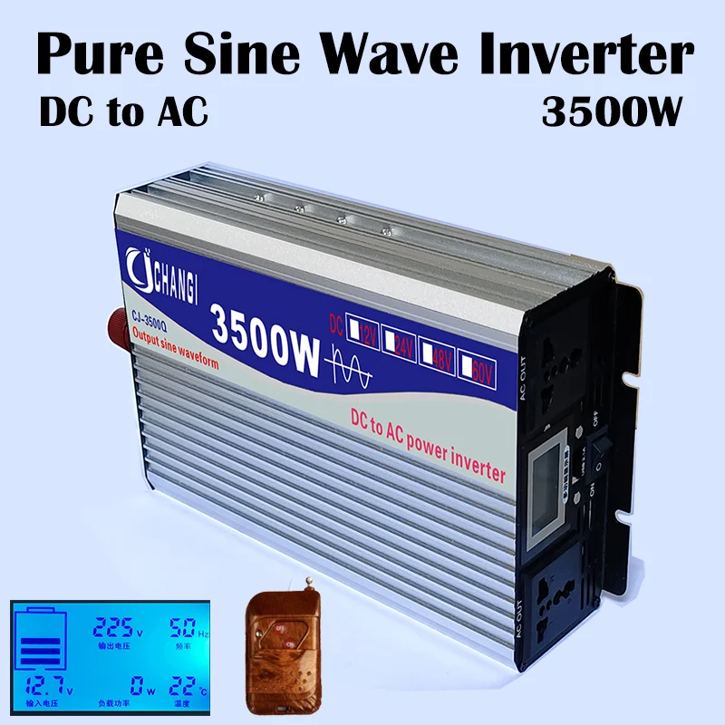 CHANGI 3500W 4000W 5000W Pure Sine Wave Inverter 12v 220v Power Solar ...