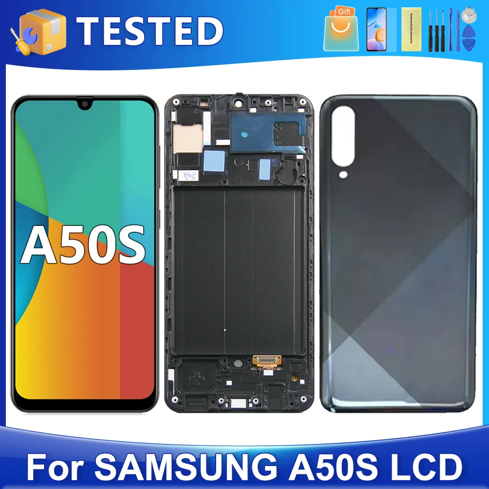 A50S For Samsung Tested A50S A507F A507FN A5070 A507F/DS LCD Display ...