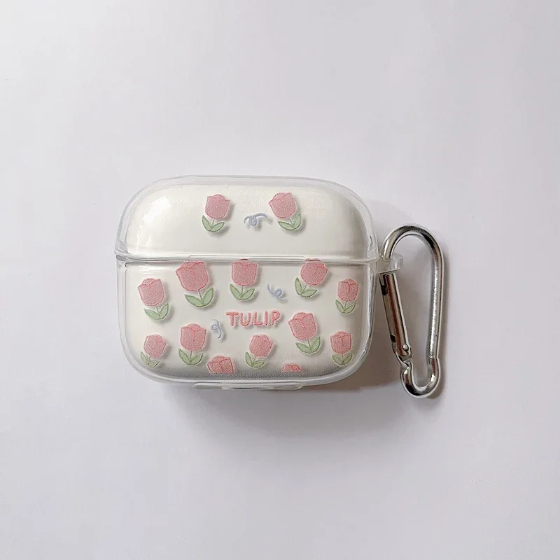 1pc-For-Baseus-Bowie-M2-ANC-TWS-Case-Cartoon-Flower-Soft-Silicone-Cover ...