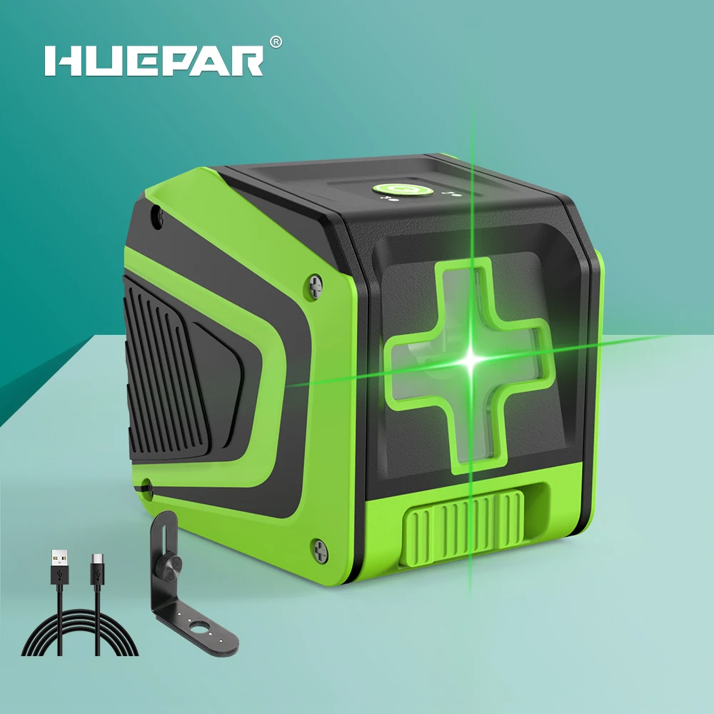 Huepar Laser Level 2 Lines Cross Line Laser Vertical Leveler ...