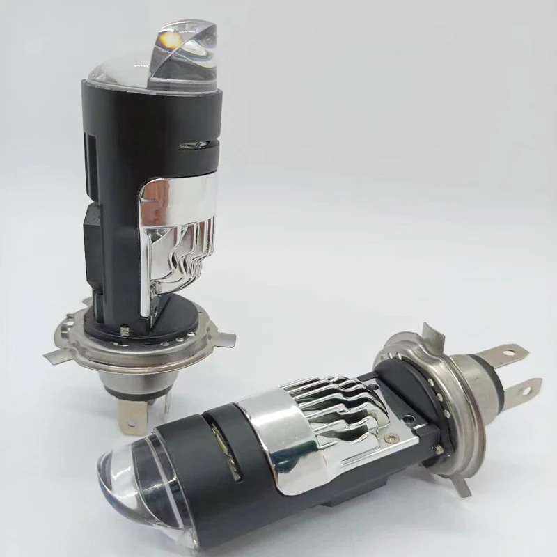 H4-LED-LHD-RHD-Bi-LED-Projector-Headlight-Dual-Lens-Automobles-Bulb-90W ...