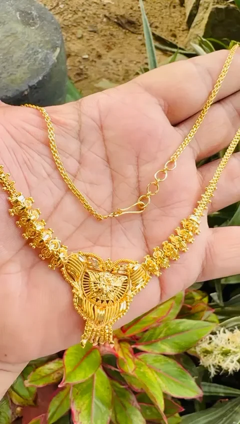 BOOM Gold plated beautiful necklace kara maala design necklace without ...
