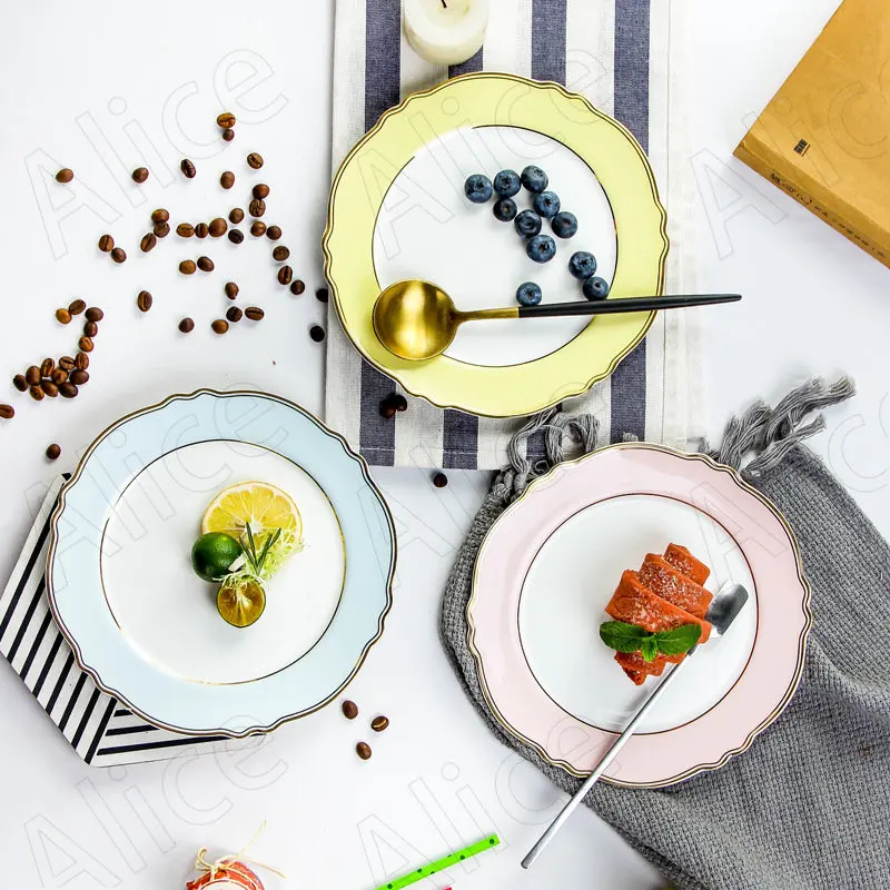 Modern-Ceramic-Plate-Restaurant-Desktop-Simplicity-Western-Steak-Plates ...