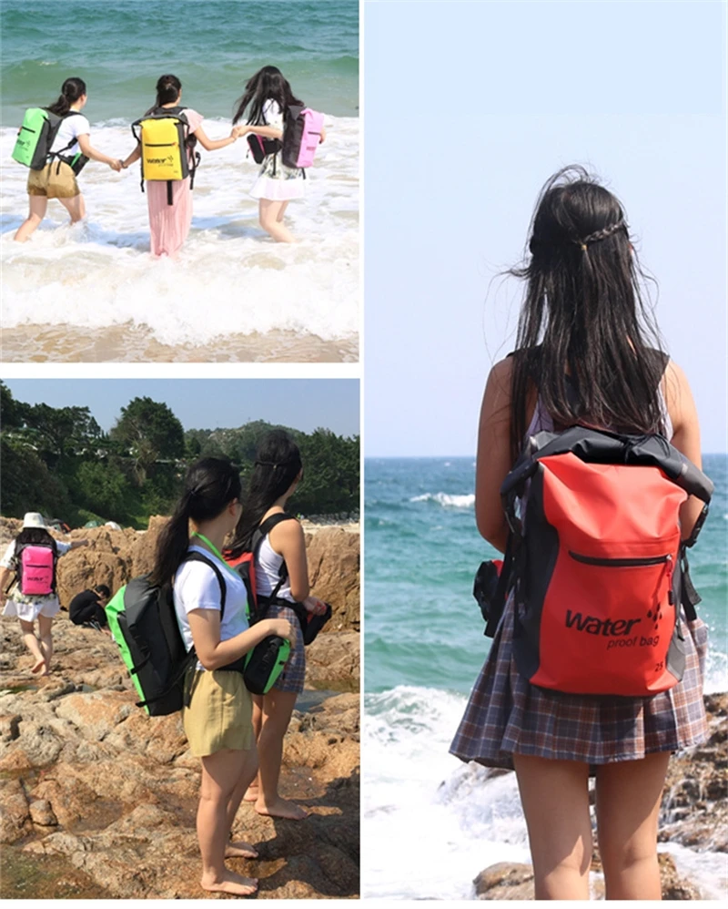 25L Waterproof Dry Bag Swimming Backpack Rucksack Pack Water Floating ...