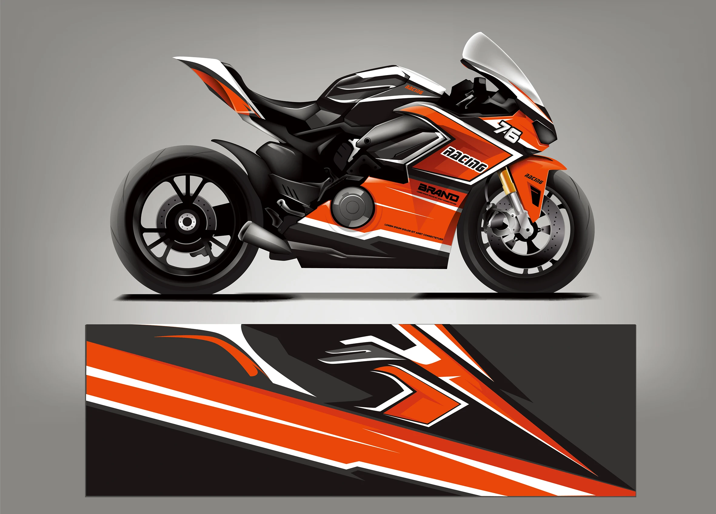 Motorcycle Design Sticker