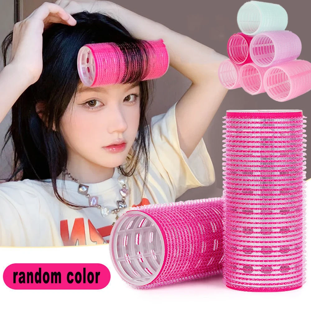 New-Hair-Curler-Plastic-Self-adhesive-Hair-Curlers-Lazy-Air-Bangs ...