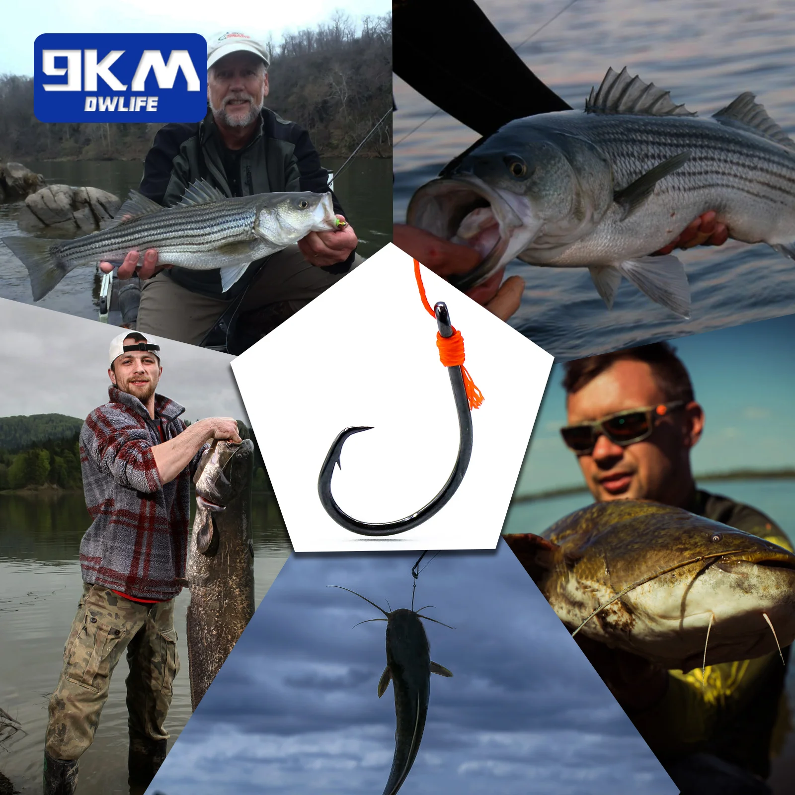 High Carbon Steel Saltwater Circle Hooks - 25-50 pcs - Easy Fishing Tackle