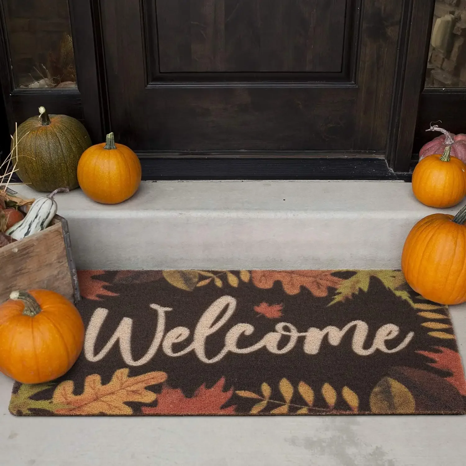 1PC-Fall-Door-Mat-Fall-Welcome-Door-Mats-Outdoor-Indoor-Autumn-Leaves ...