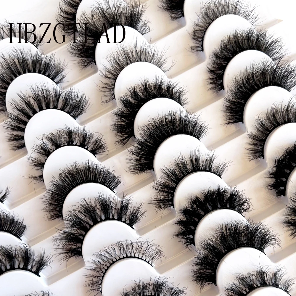 20-Pairs-False-Eyelashes-Wispy-Faux-Mink-Lashes-Fluffy-Handmade-Fake ...