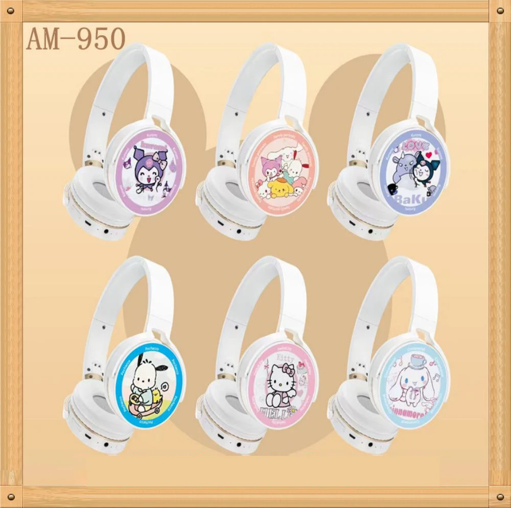 Sanrio Bluetooth Headphone Wireless Headsets Anime Cartoon Stereo Hello ...