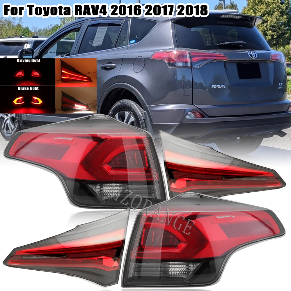 Rear-Tail-Light-LED-Assembly-For-Toyota-RAV4-2016-2017-2018-Reversing ...