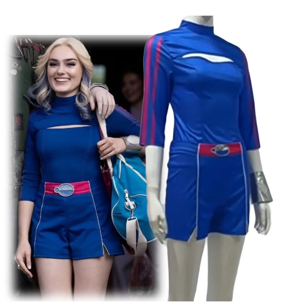 Addison Cosplay Blue Bodysuit T Shirt Short Pant Uniform Set Costume ...