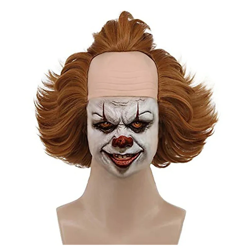Cosplay The Clown Pennywise Short Synthetic Hair Wig Funny Clown Joker ...
