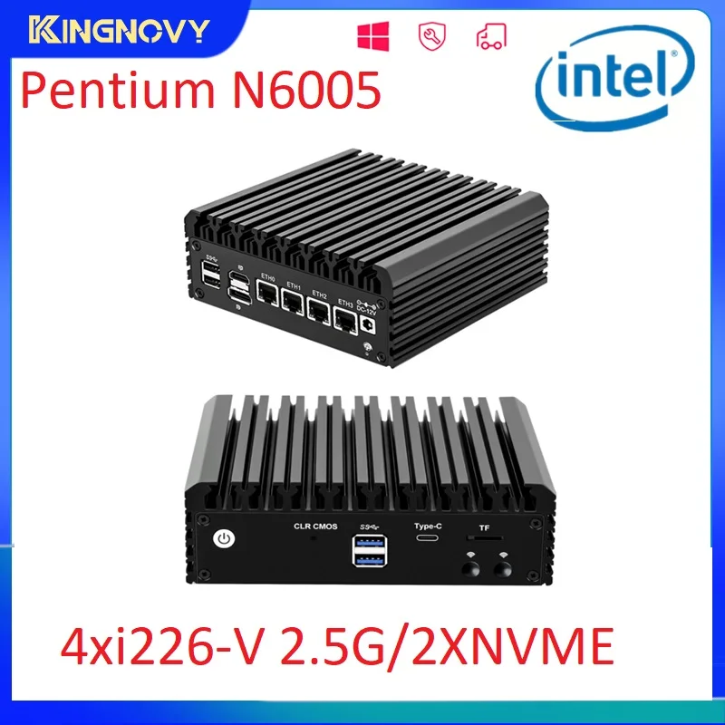 Fanless-Mini-PC-N6005-2-5G-LAN-Soft-Router-N5105-4xIntel-i226-V-DDR4-M ...