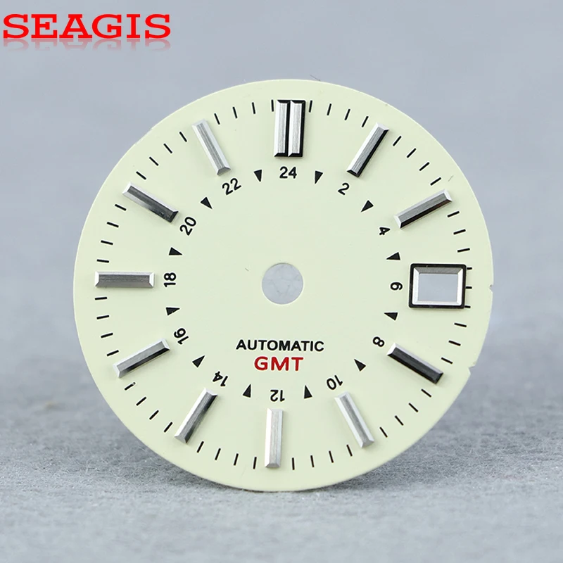 SEAGIS NH34 Dial GMT 28.5mm dial GS MOD refraction dial AUTOMATIC No ...