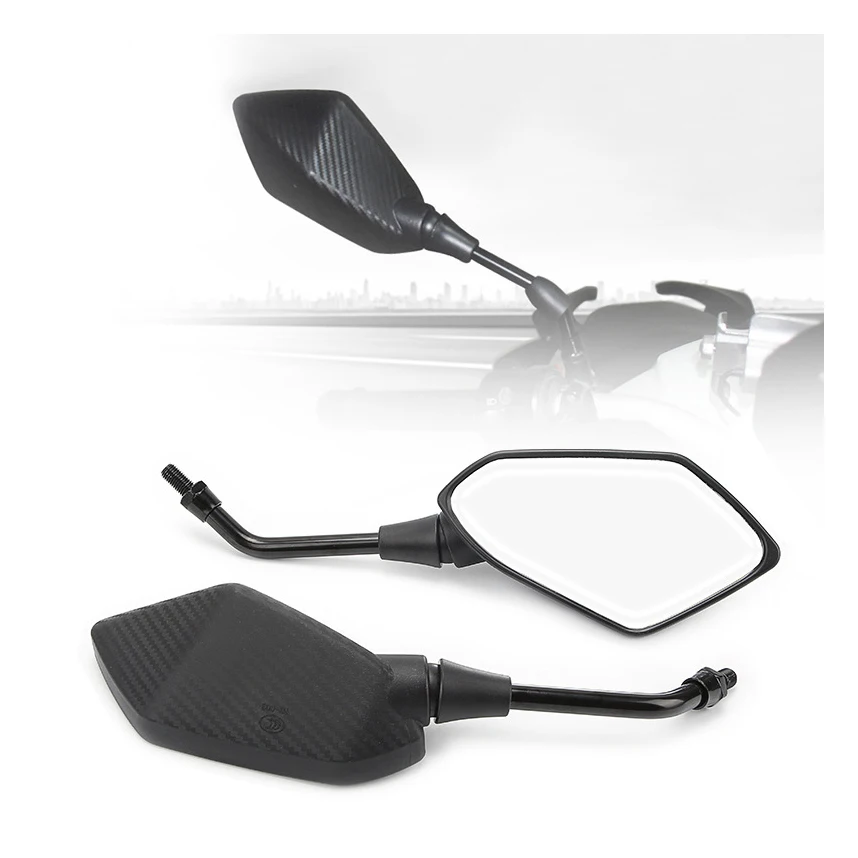 2Pcs-Pair-Universial-10mm-Motorcycle-Mirror-Scooter-E-Bike-Rearview ...