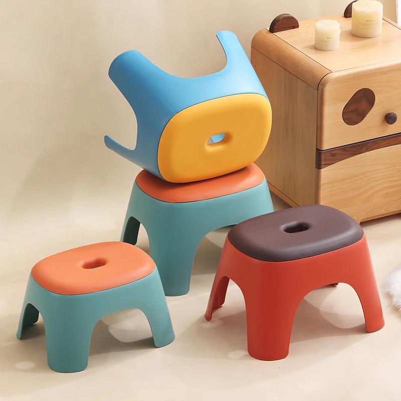 Plastic-Small-Stool-Home-Dining-Chair-Creative-Thickened-Toilet-Non ...